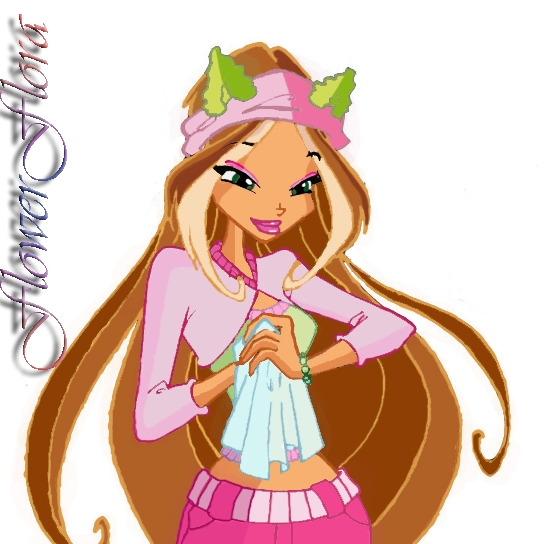 Раскрашенный арт Флоры от Flower Flora - Винкс - YouLoveIt.ru