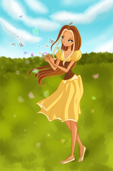 Флора в поле - Винкс - YouLoveIt.ru