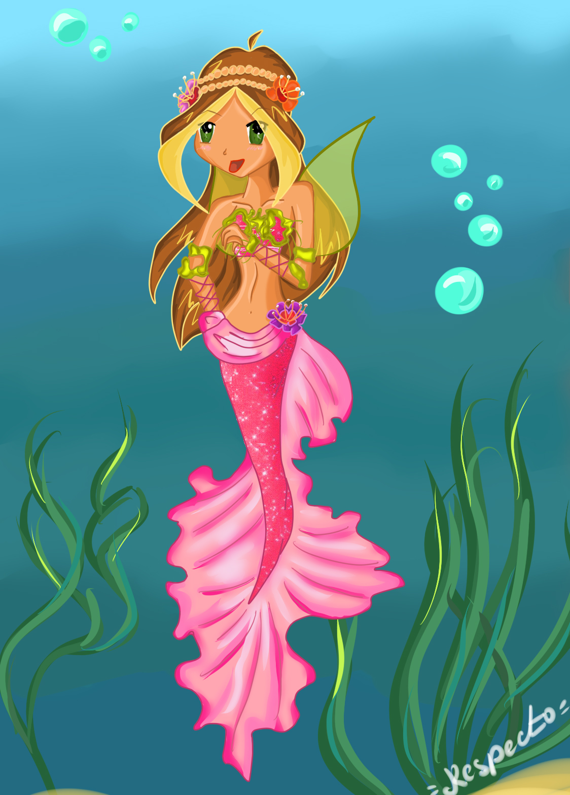 Flora mermaid - Винкс - YouLoveIt.ru