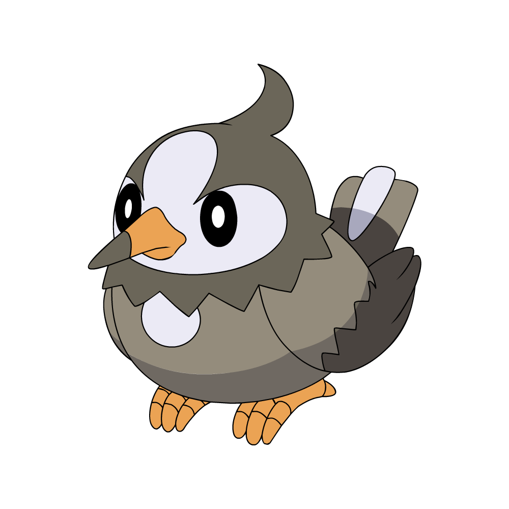 Картинка покемон Старли / starly - Покемоны с именами - YouLoveIt.ru