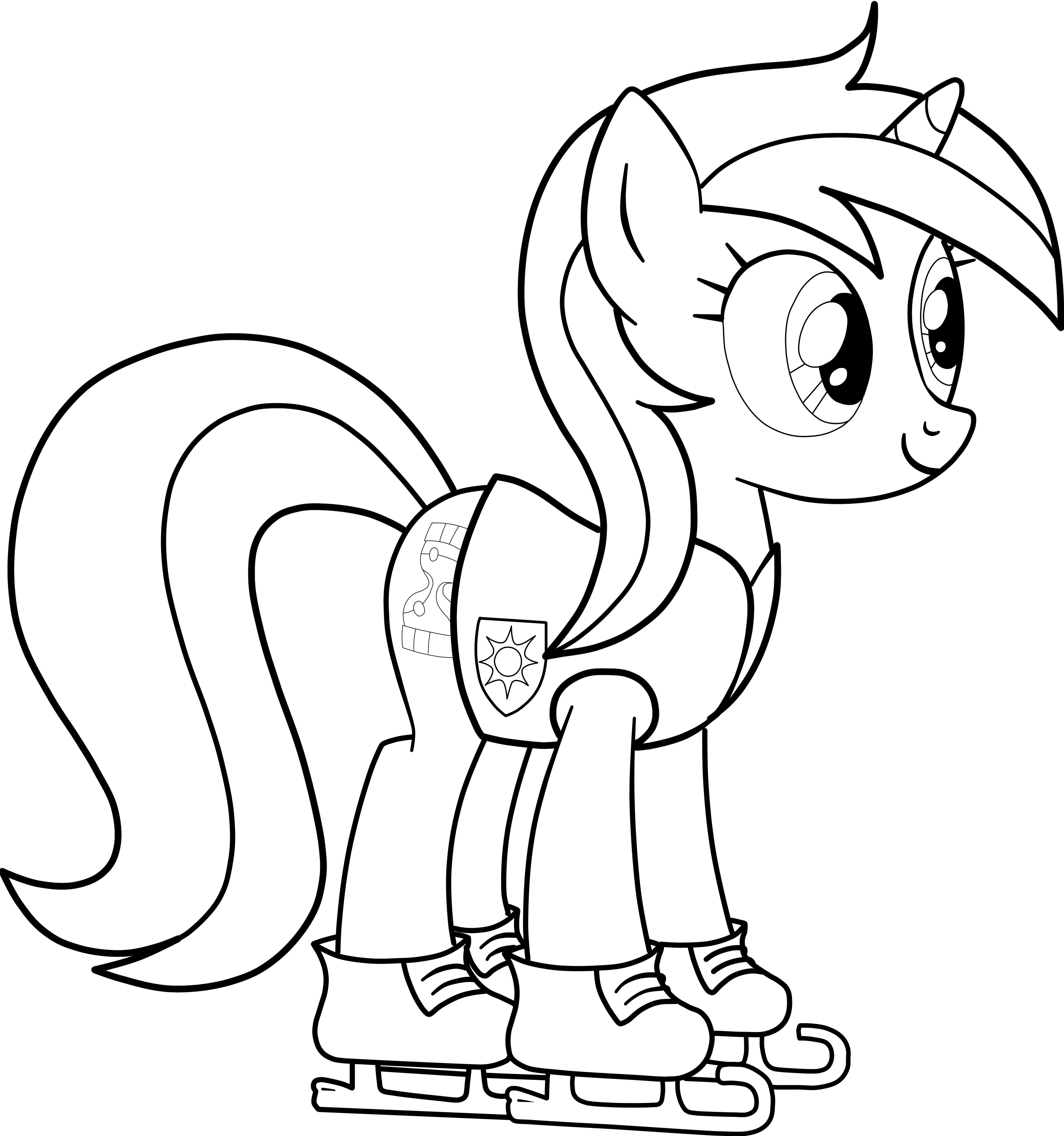 Раскраска Аквафреш - Раскраски пони Дружба это чудо - YouLoveIt.ru