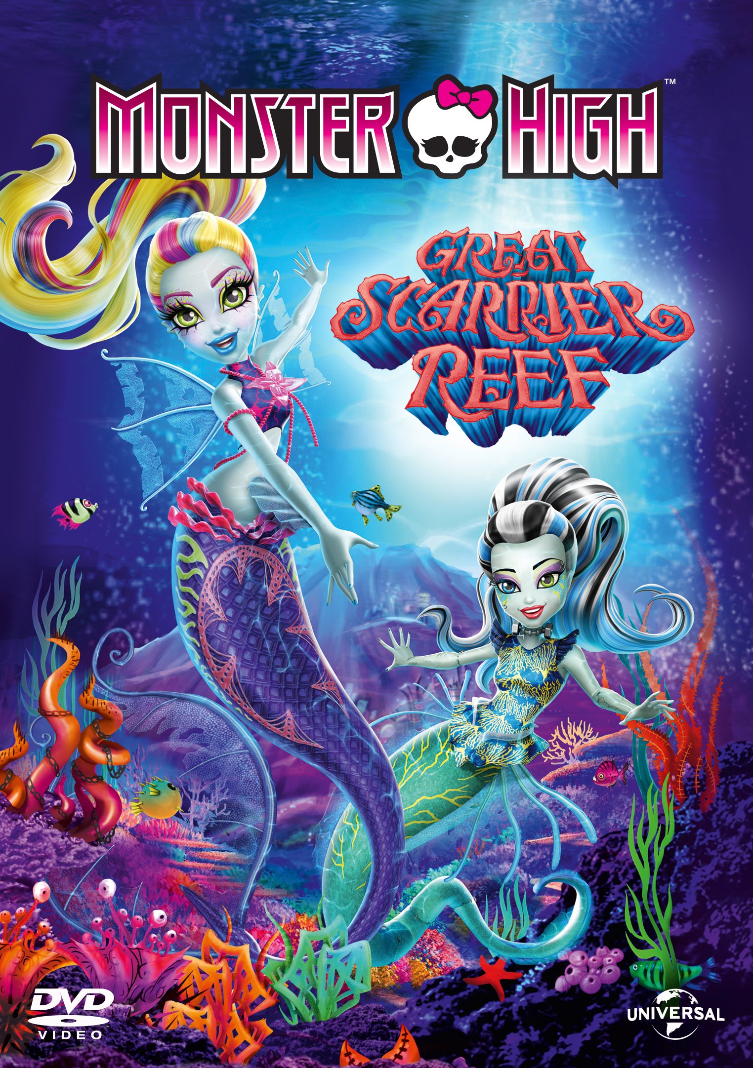 Monster High: Great Scarrier Reef плакат с Лагуной и Фрэнки - Персонажи ...