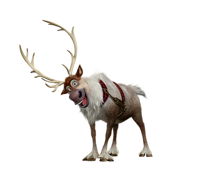 Олень Свен на белом фоне - Холодное Сердце Frozen - YouLoveIt.ru